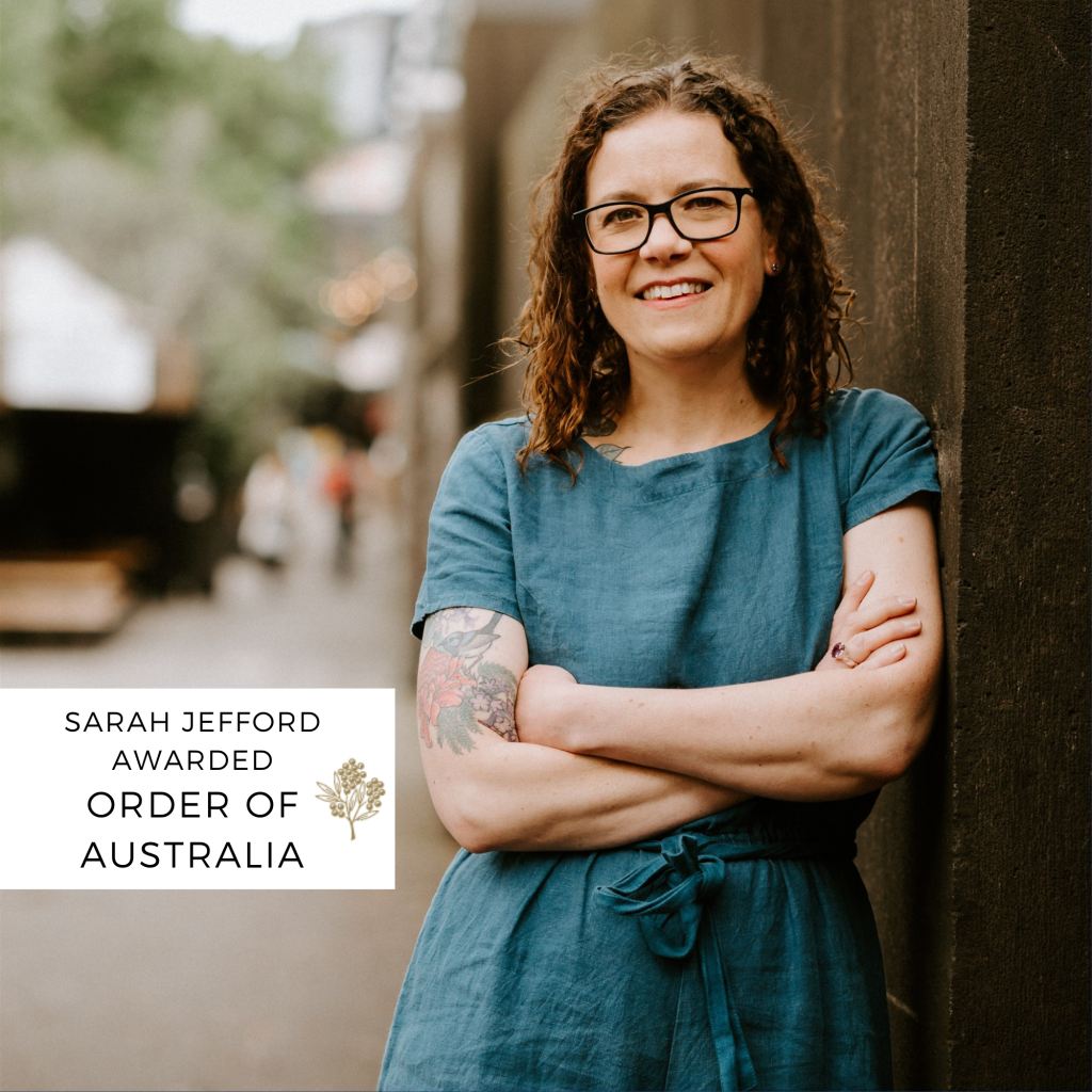 Sarah Jefford awarded Medal of the Order of Australia | Sarah Jefford